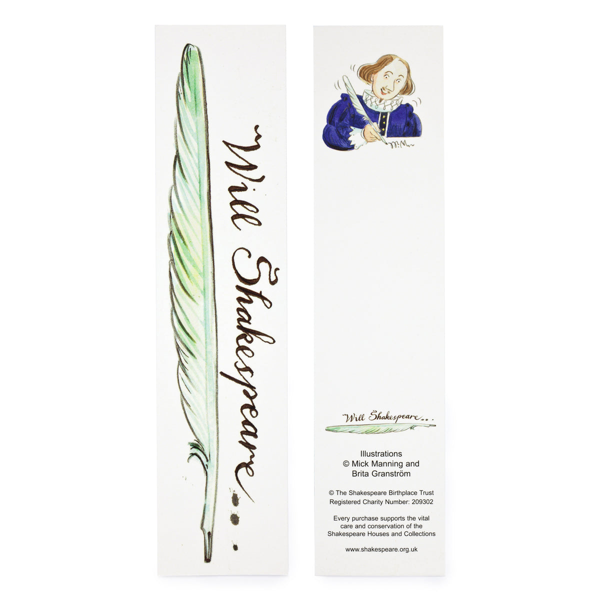 Will Shakespeare Bookmark – Shakespeare Shop