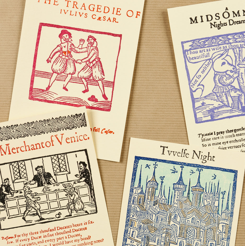 First Folio Letterpress Cards – Shakespeare Shop