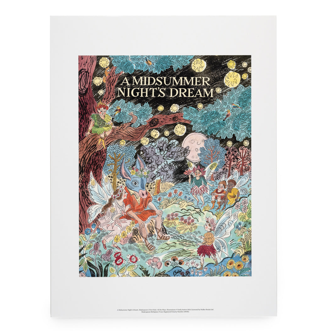 Emily Sutton Shakespeare Print A Midsummer Night's Dream – Shakespeare Shop