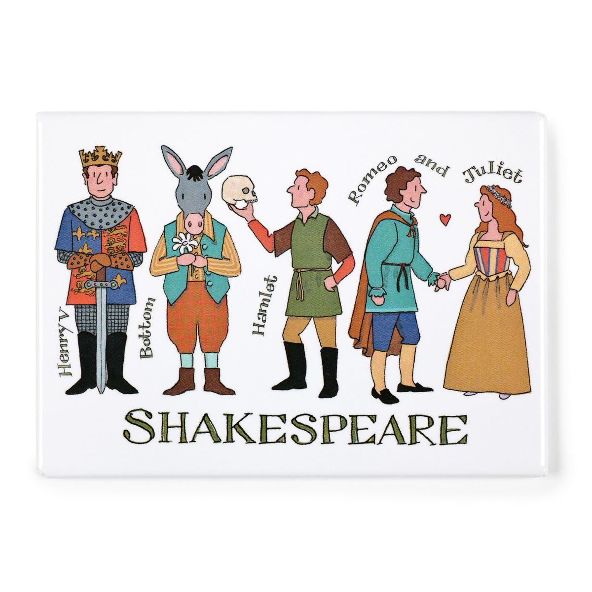 Shakespeare's Characters Magnet by Alison Gardiner – Shakespeare Shop