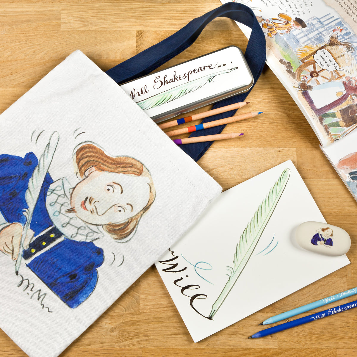 Will Shakespeare Quill Badge – Shakespeare Shop