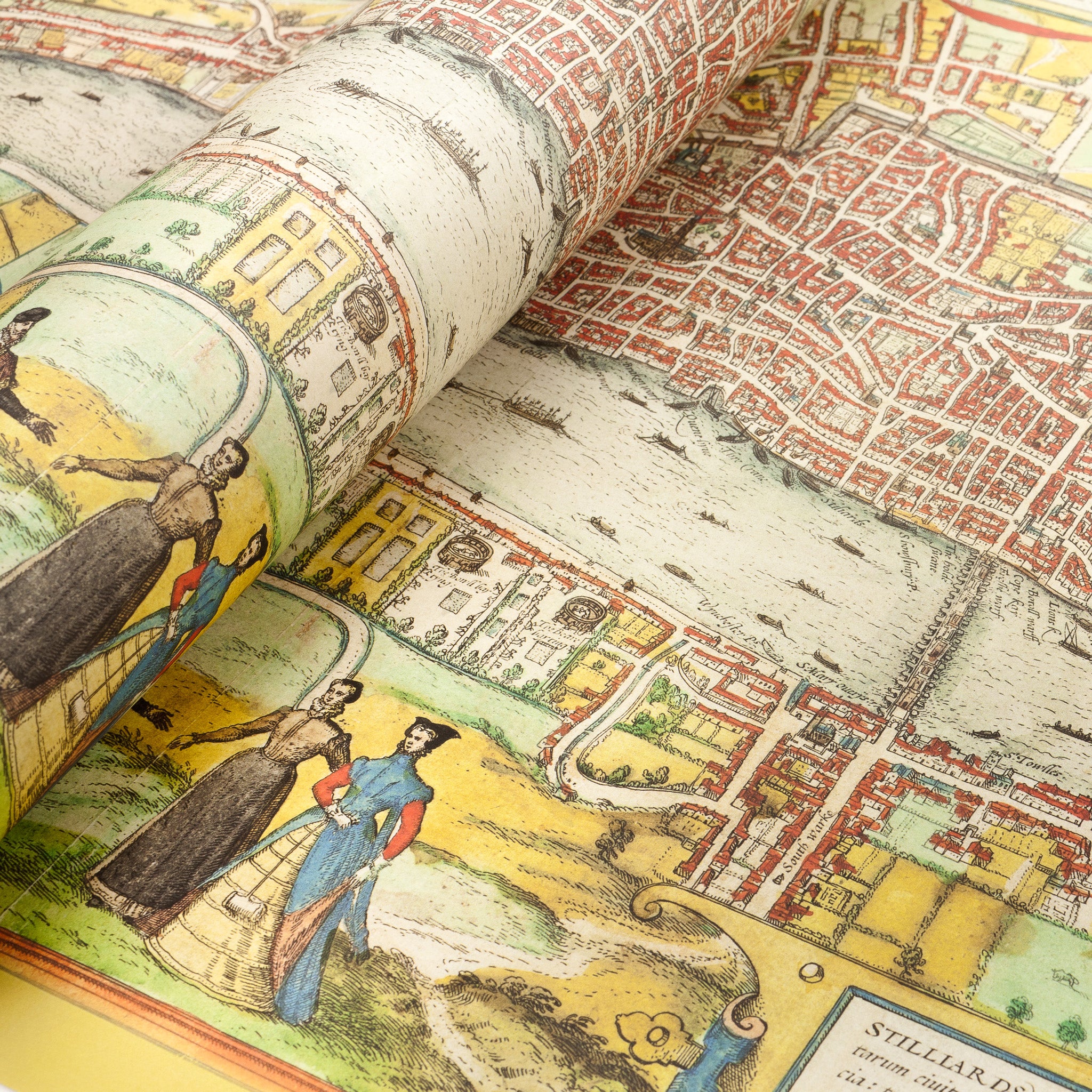 Gift Wrap London Map Shakespeare Shop